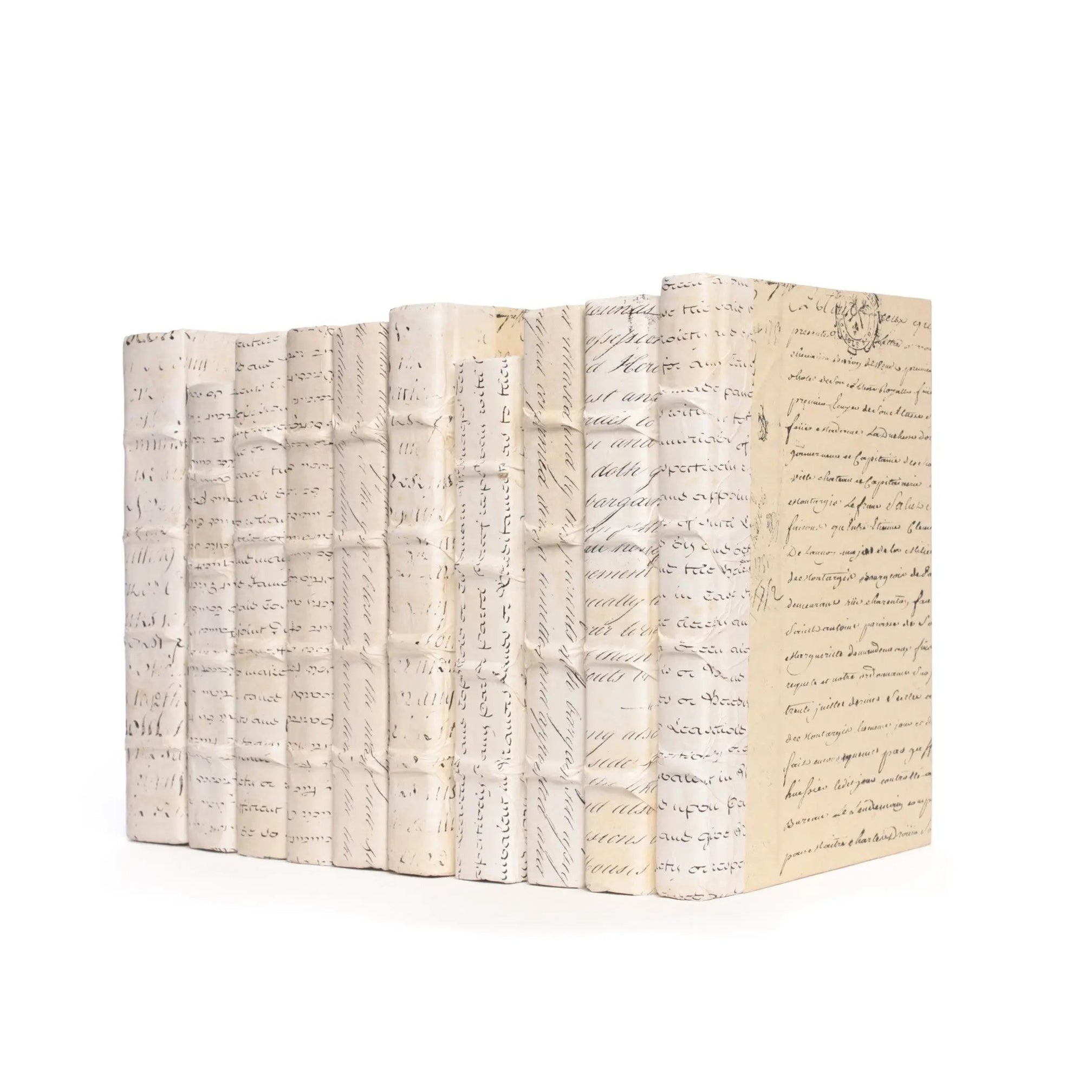 Ivory Script Books – Villa Decor & Design